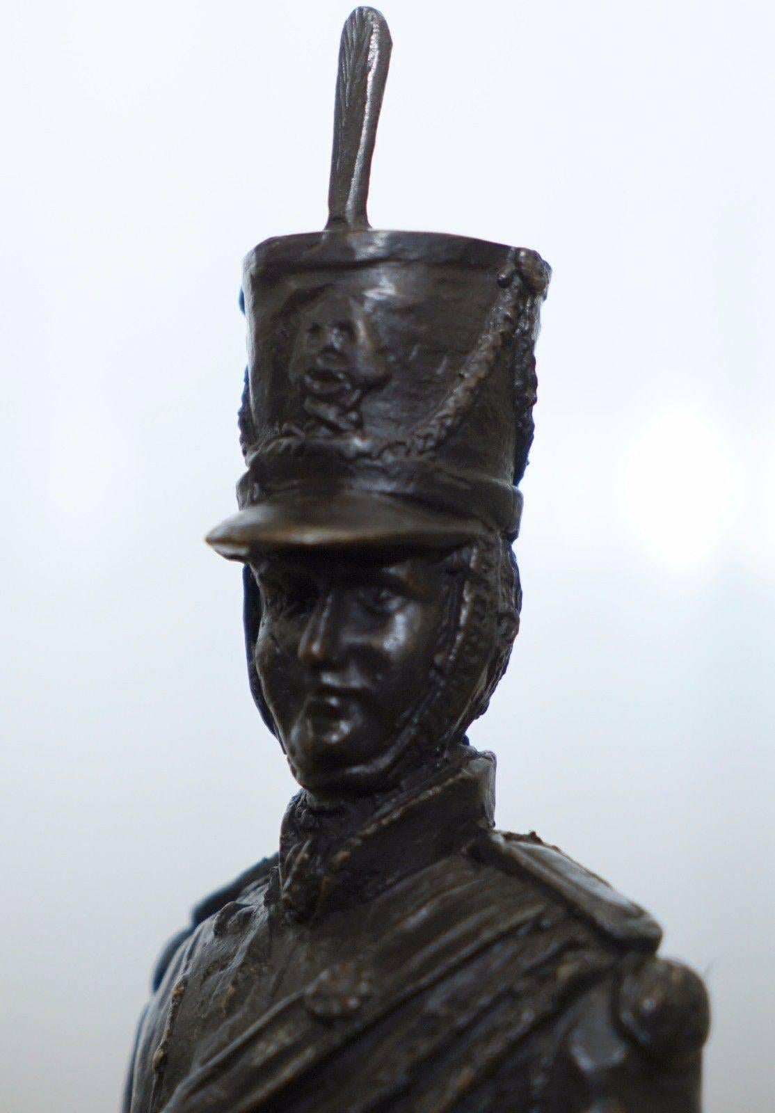 Large Bronze John Skeaping French Cavalry Hussar Riding a Horse Death ...