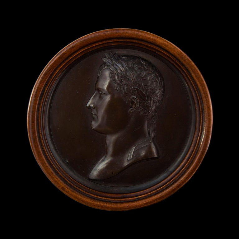 Large Bronze Medal Portrait of Napoleon, Early 19th Century at 1stDibs