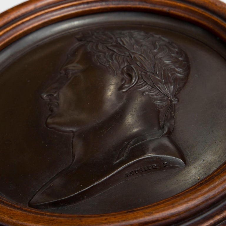 Large Bronze Medal Portrait of Napoleon, Early 19th Century at 1stDibs