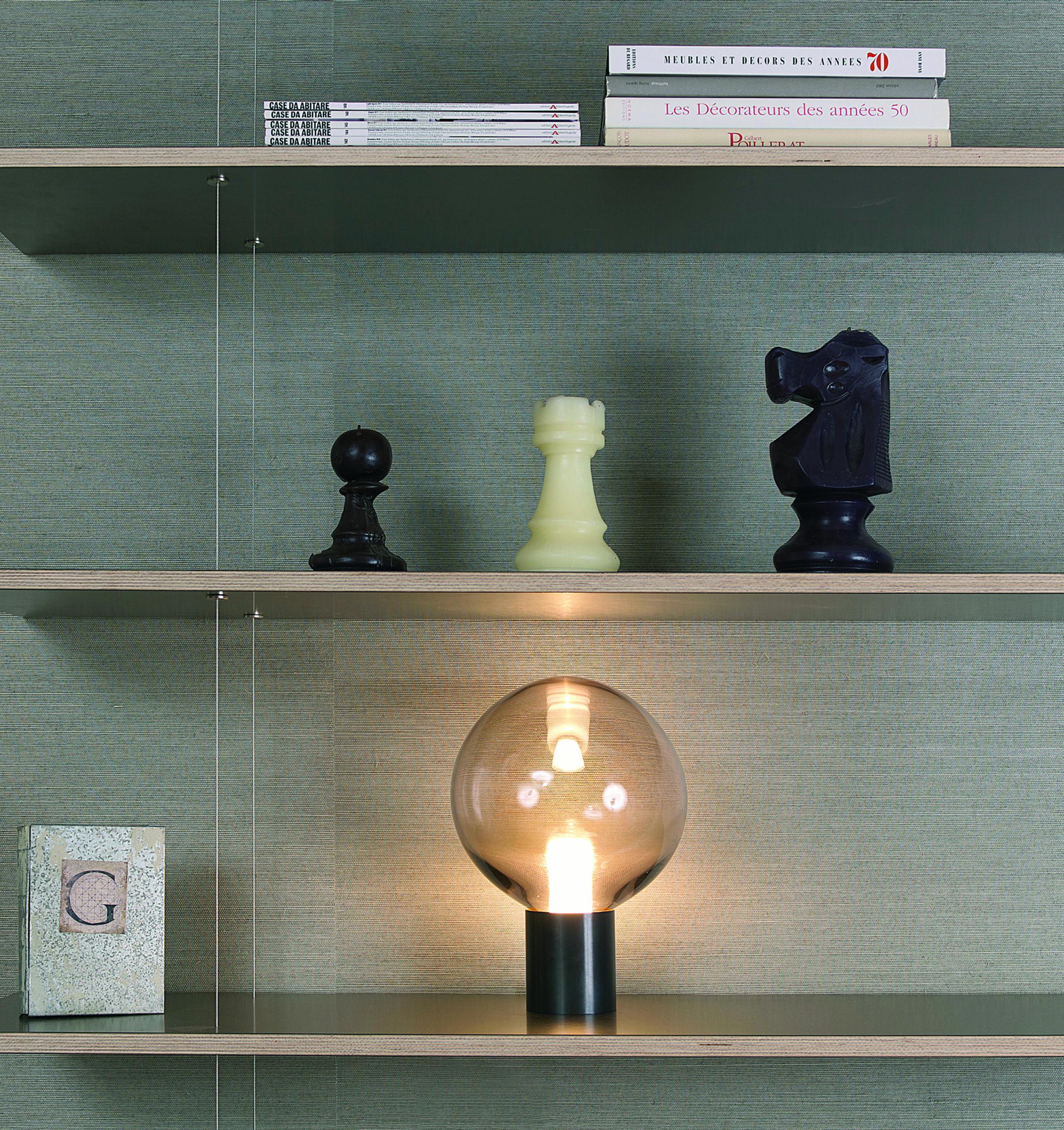 Large Bronze Moon Table Lamp by CTO Lighting For Sale at 1stDibs