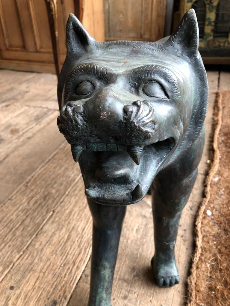 Phyllis Morris Bronze Cat Sculpture For Sale at 1stDibs