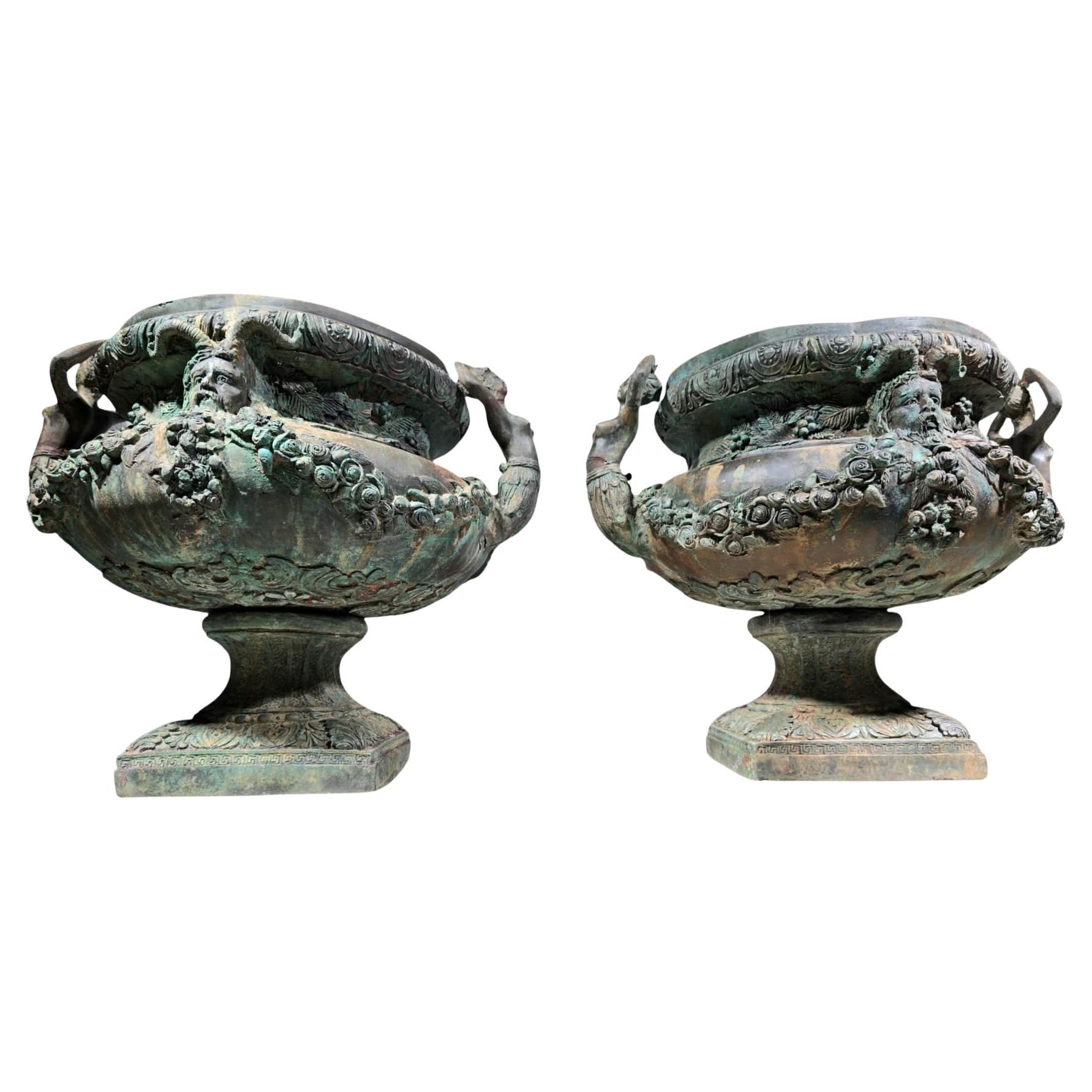 Large Bronze Planters - Inspired by the Palace of Versailles For Sale ...