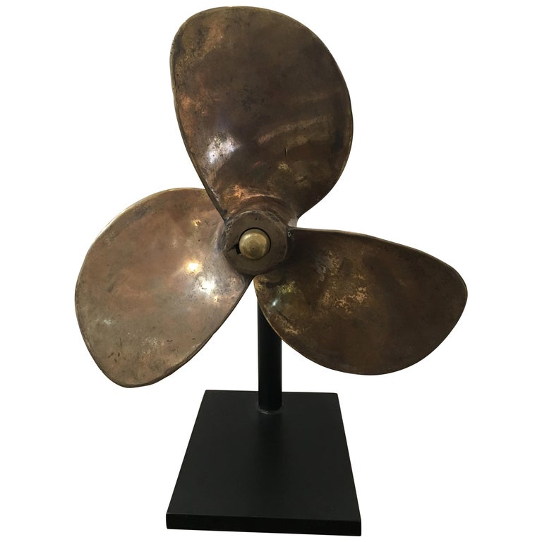 Large Nautical Lifeboat Bronze Propeller on Custom Stand at 1stDibs ...