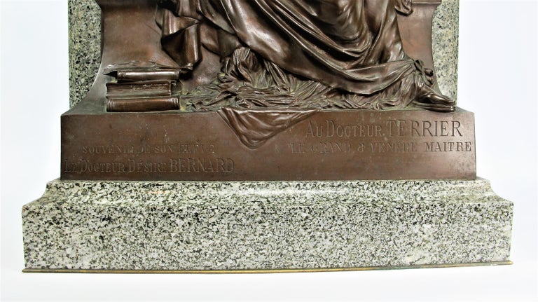 Large Bronze Sculpture by Henri Chapu '1833-1891', "La Pensée", School ...