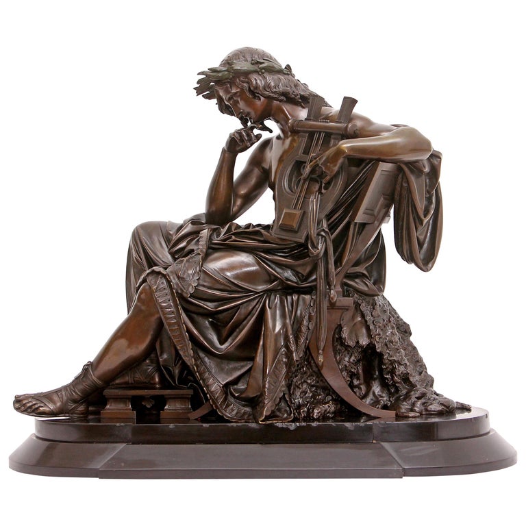 Large Bronze Sculpture "Orpheus" For Sale at 1stDibs