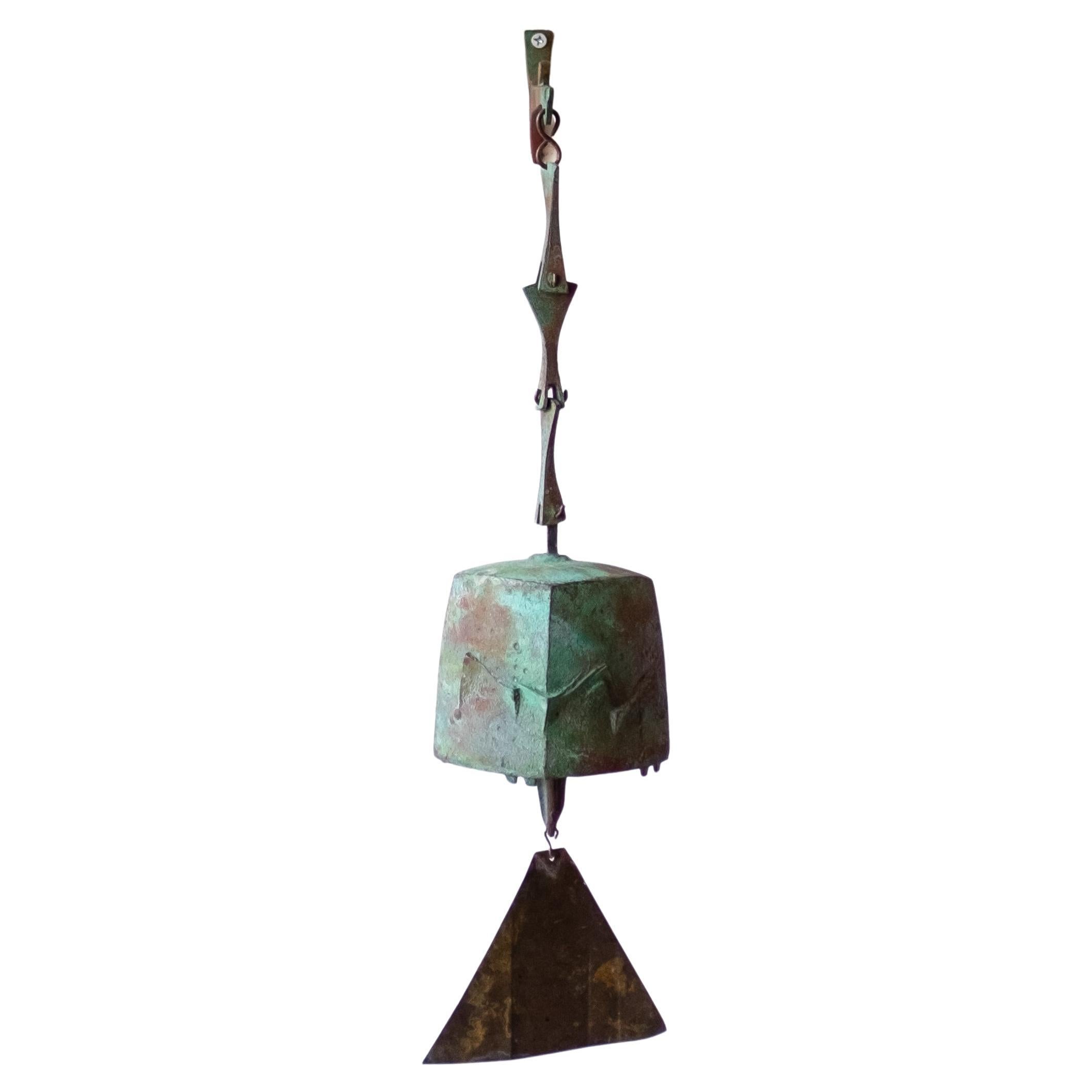 Double Wind Bell in the Style of Paolo Soleri at 1stDibs