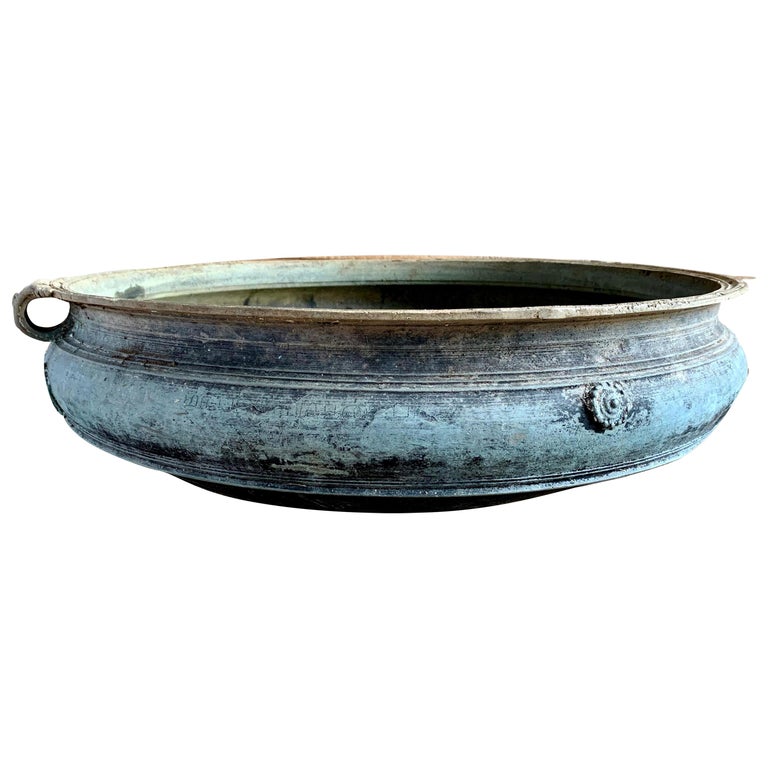 Large Bronze Urli Bowl, India at 1stDibs