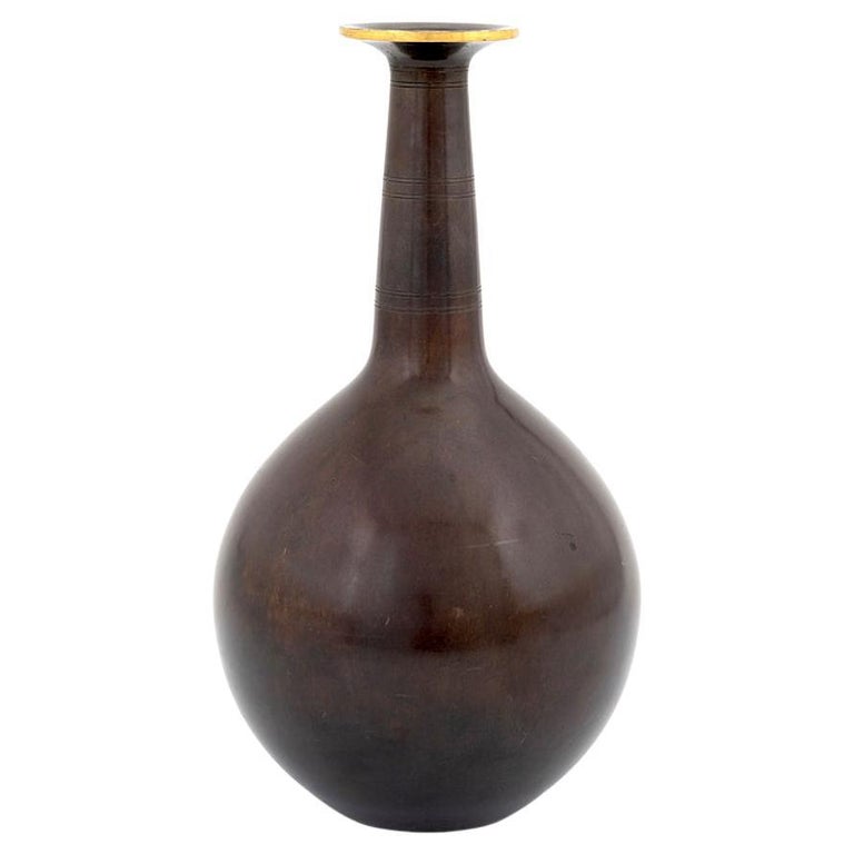 Large bronze vase by Just Andersen For Sale at 1stDibs