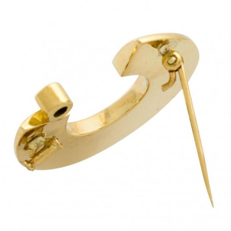 Large Brooch with Brilliant For Sale at 1stDibs