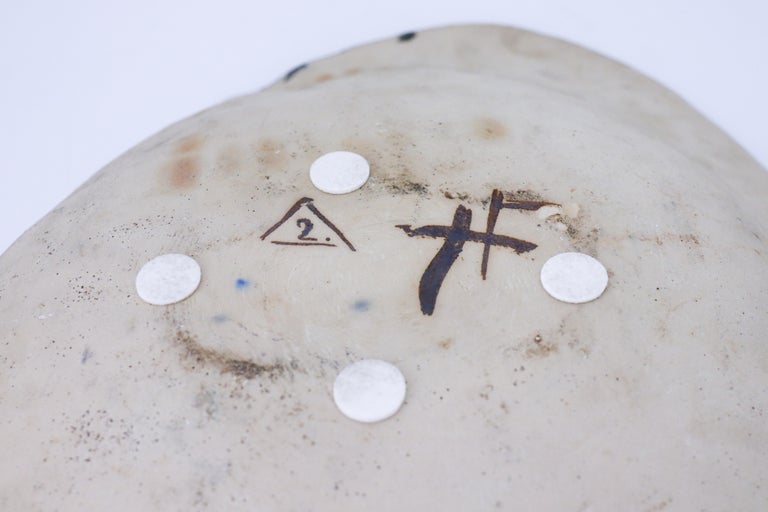 Large Brown Ceramic Bowl, Thomas Frisk, Sweden 1980s For Sale at 1stDibs