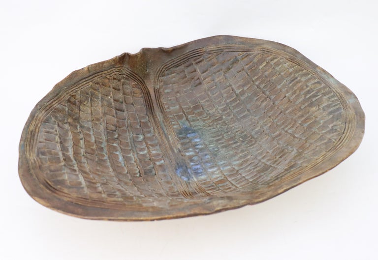 Large Brown Ceramic Bowl, Thomas Frisk, Sweden 1980s For Sale at 1stDibs