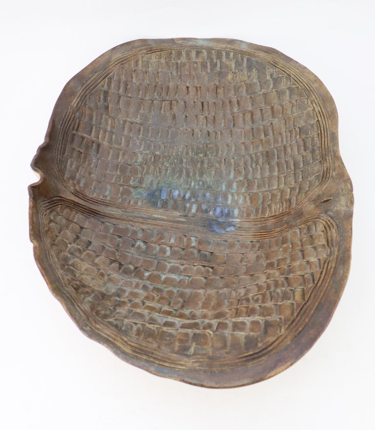 Large Brown Ceramic Bowl, Thomas Frisk, Sweden 1980s For Sale at 1stDibs