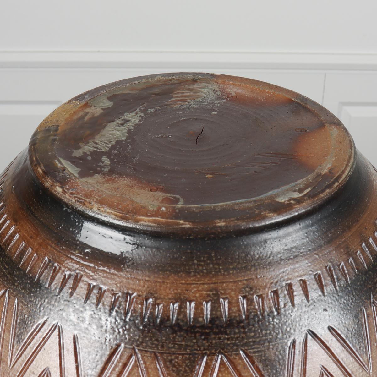 Scandinavian Modern Large Brown Vase by Arthur Andersson, Wallåkra 1950 ...