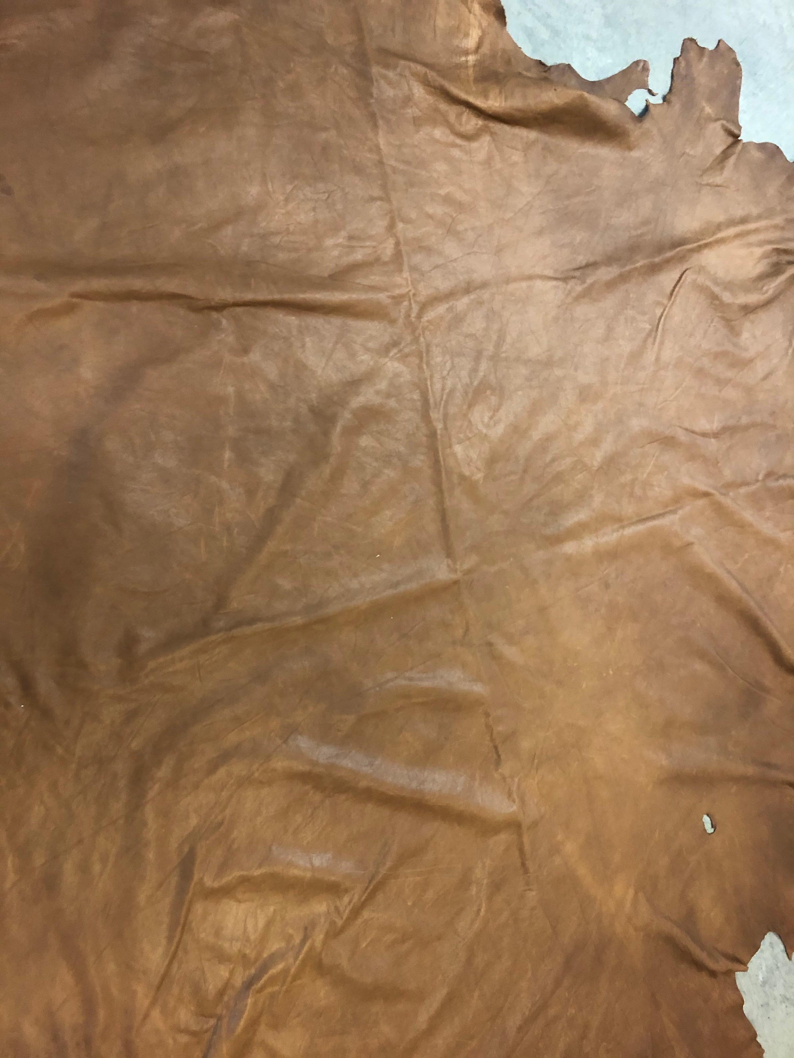 Brown Soft Leather Cowhide For Sale at 1stDibs