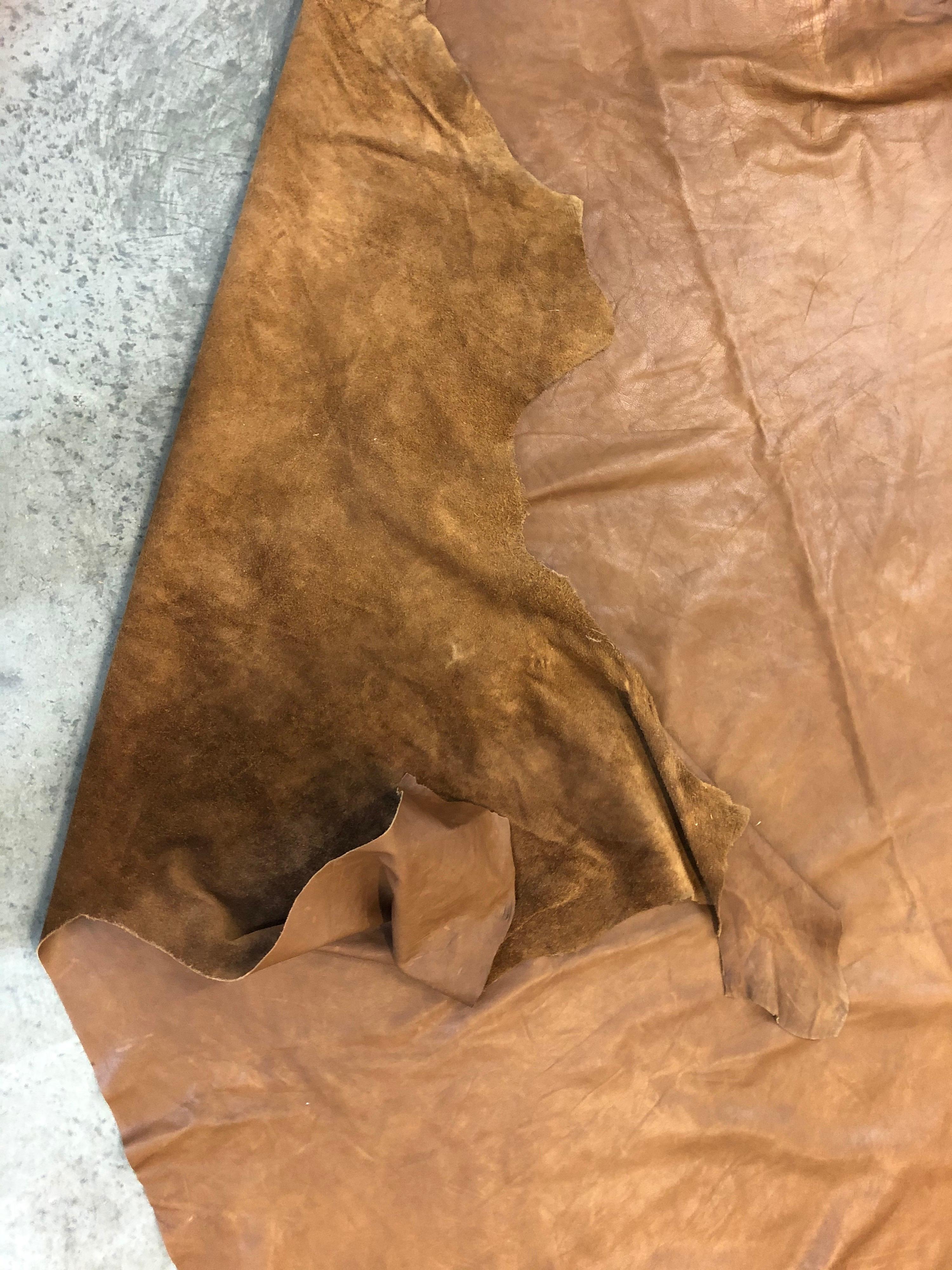 Brown Soft Leather Cowhide For Sale at 1stDibs