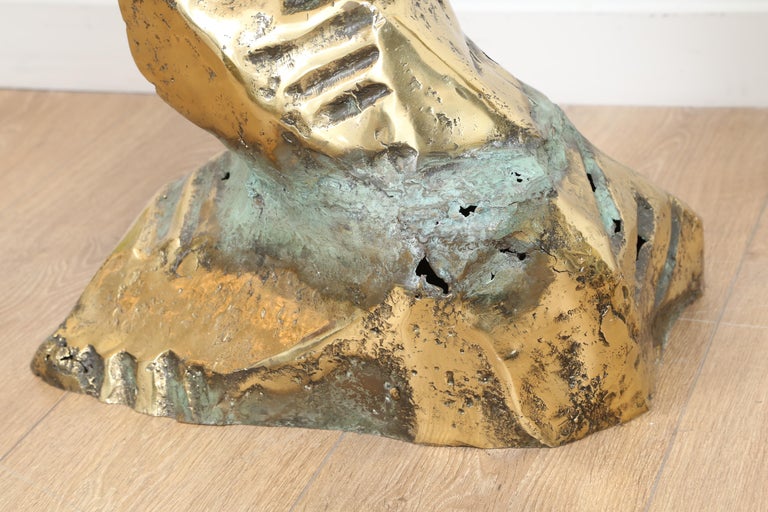 Large Brutalist Bronze Sculptures, USA, 1970s at 1stDibs