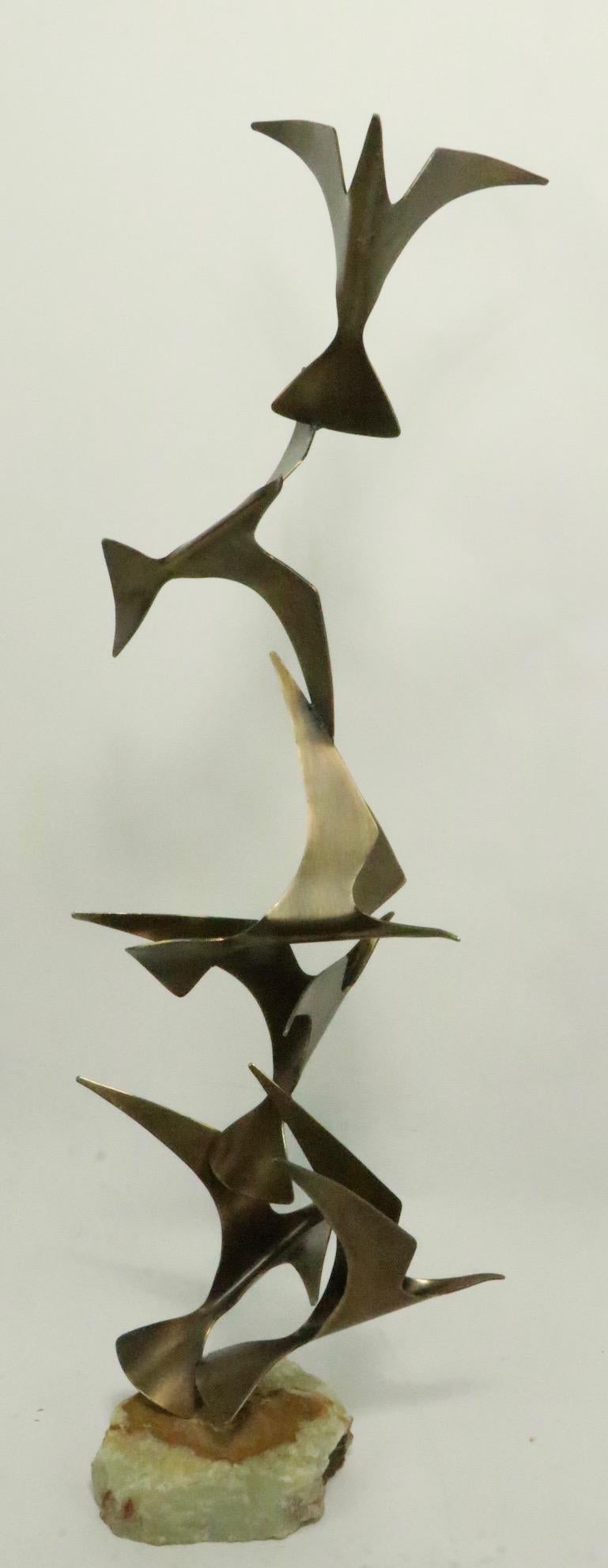Large Brutalist Jere Birds in Flight Sculpture, 1981 at 1stDibs | bird ...