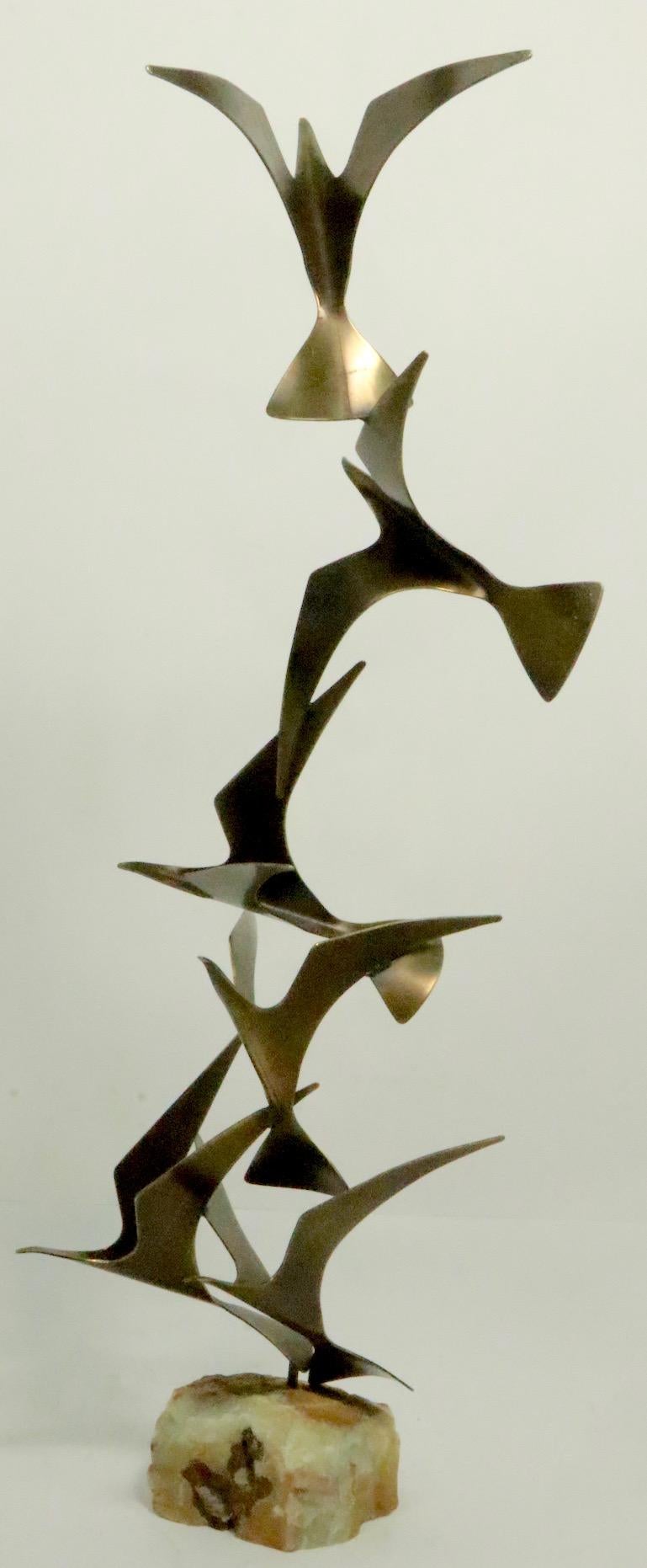 Large Brutalist Jere Birds in Flight Sculpture, 1981 at 1stDibs | bird ...