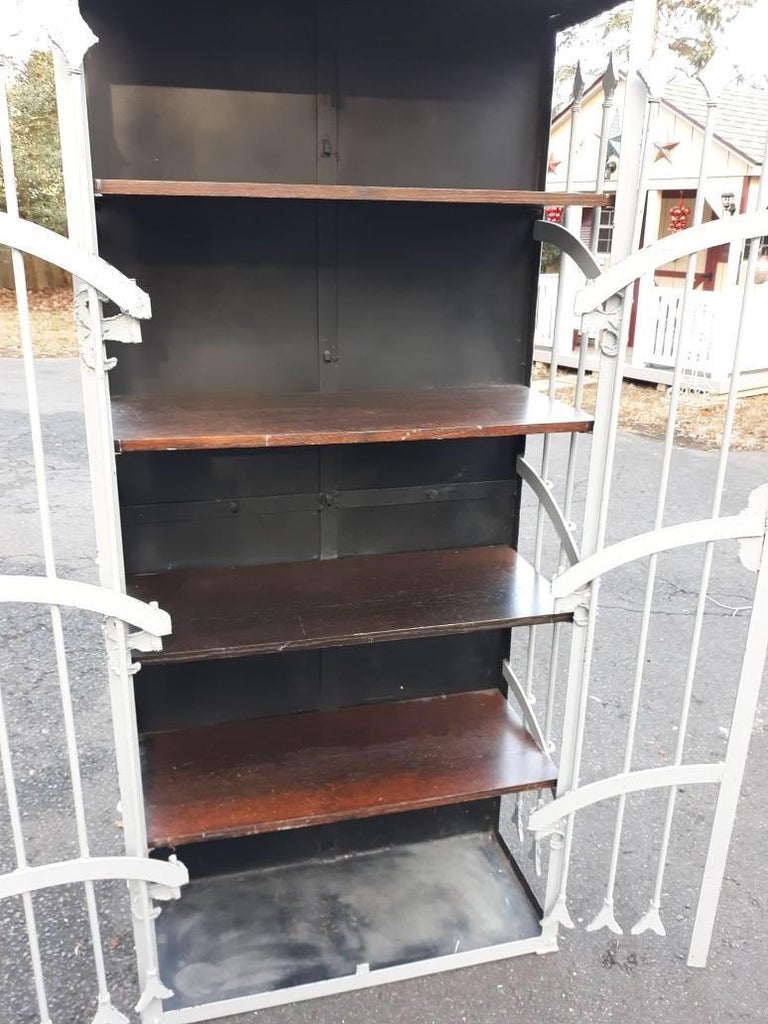 Large Brutalist Steel Armor Motif Cabinet For Sale at 1stDibs