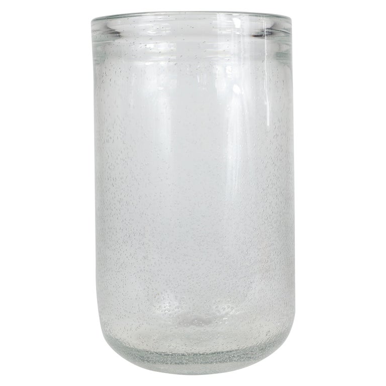 Large Bubble Glass Vase at 1stDibs