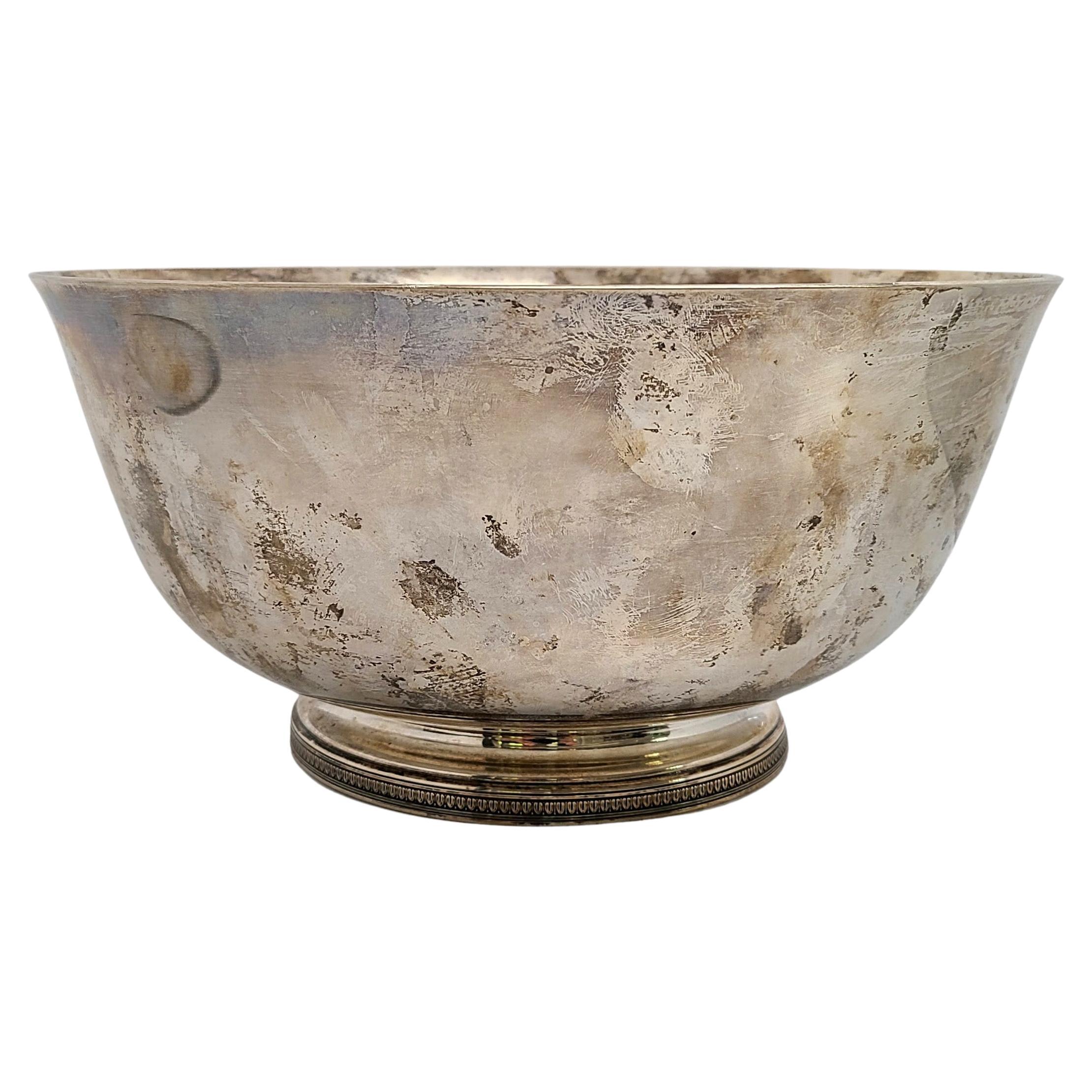 English William Henry Sparrow Sterling Silver Punch Bowl at 1stDibs