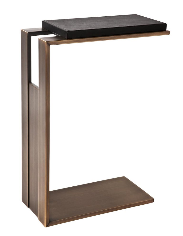 Large Buffalo Jump Table with Natural Stone Top and Metal Base, Powell ...