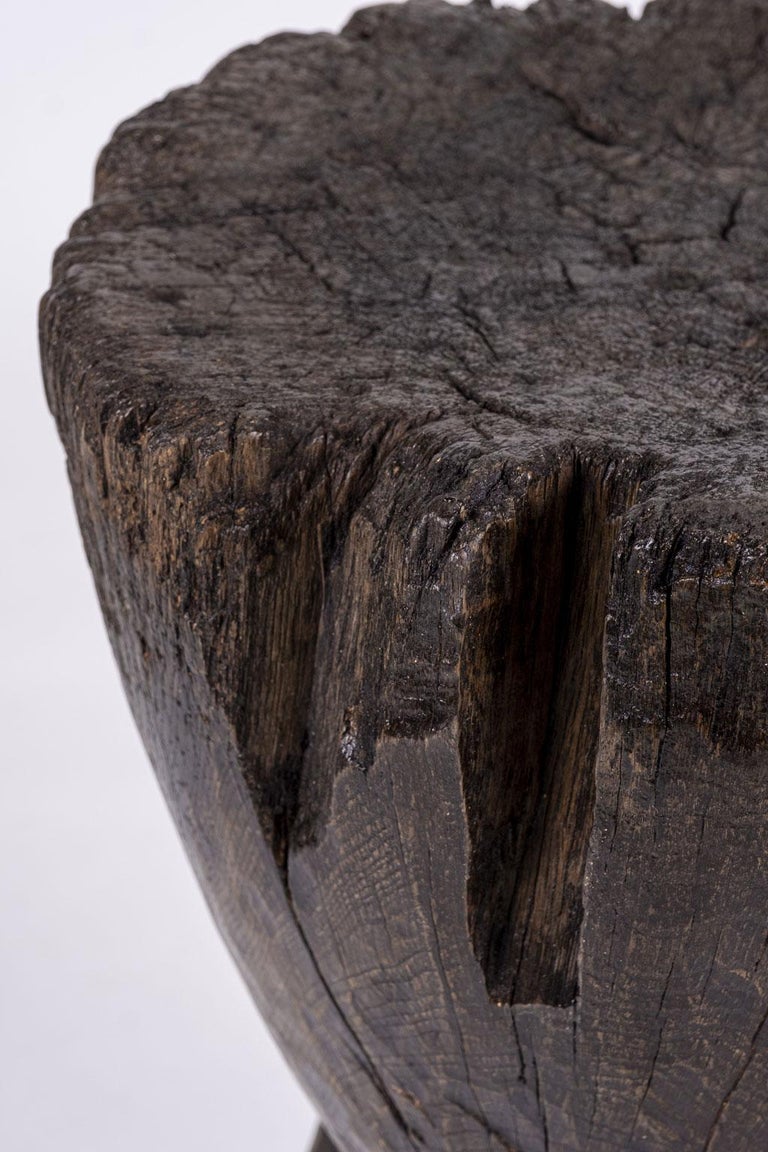 Large Butcher Block Side Table at 1stDibs