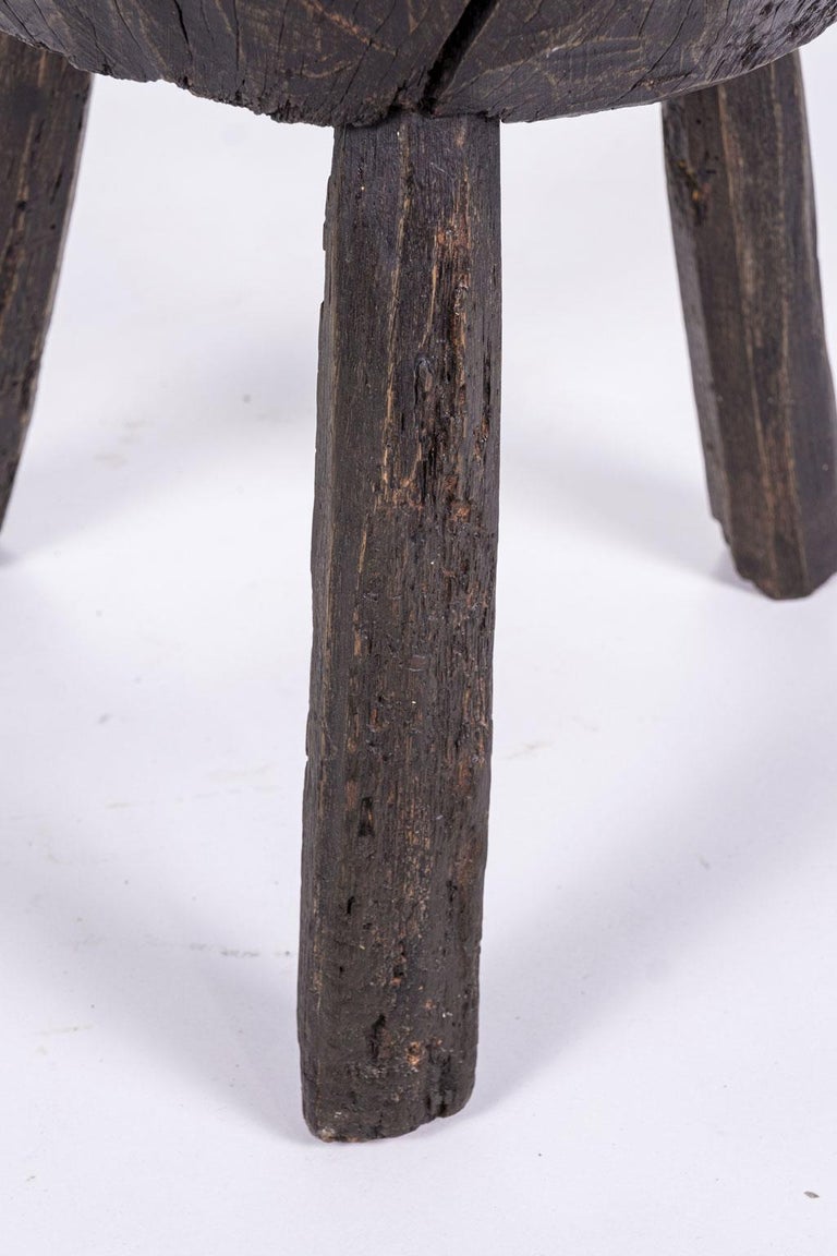 Large Butcher Block Side Table at 1stDibs