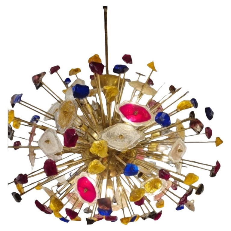 Large C1960s Sputnik Chandelier For Sale at 1stDibs