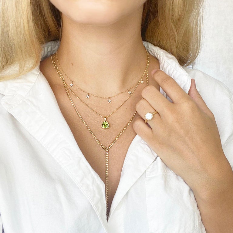 Large Cable Chain Long 14 Karat Yellow Gold, Long Necklace Chain 22inch ...