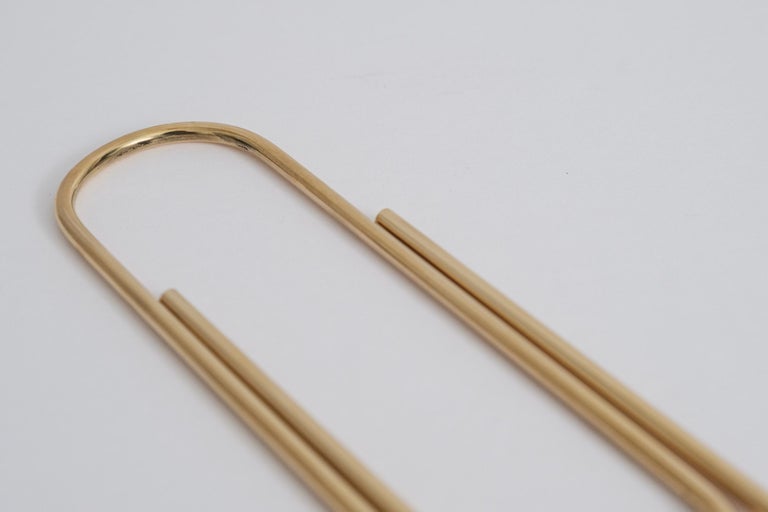 Large Carl Auböck Model #4751 'Paperclip' Brass Paperweight For Sale at ...