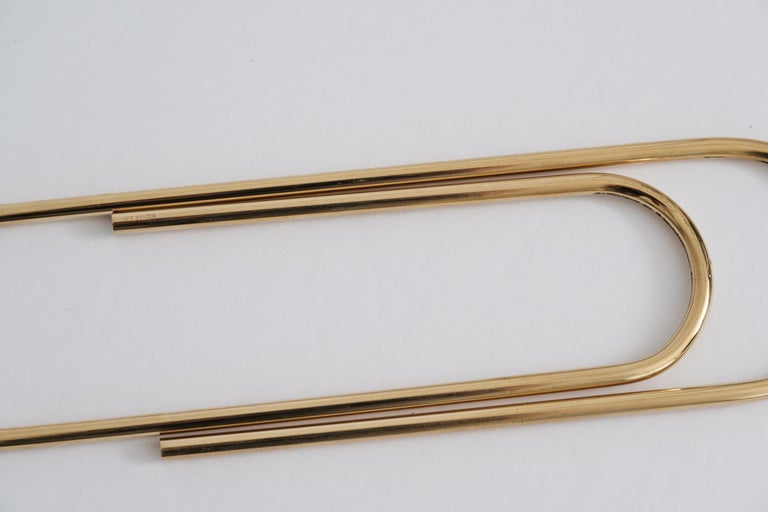 Large Carl Auböck Model #4751 'Paperclip' Brass Paperweight For Sale at ...
