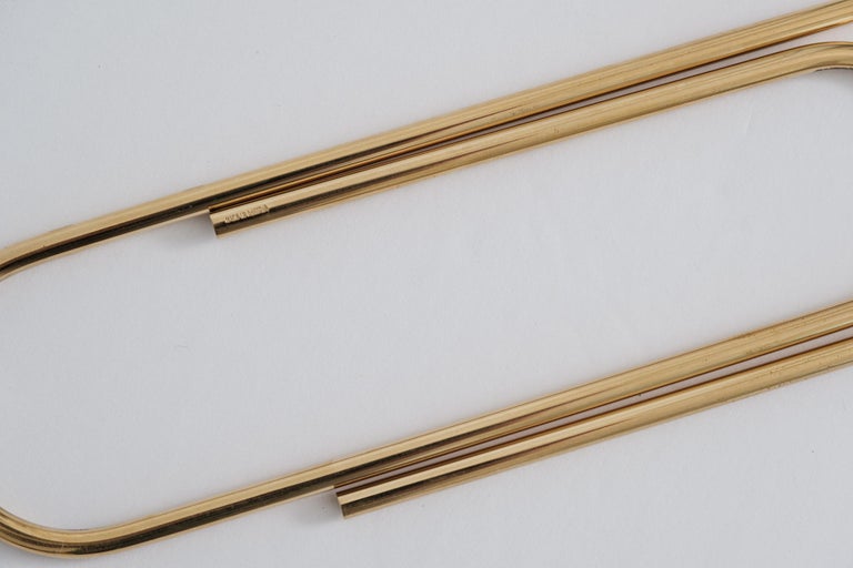 Large Carl Auböck Model #4751 'Paperclip' Brass Paperweight For Sale at ...
