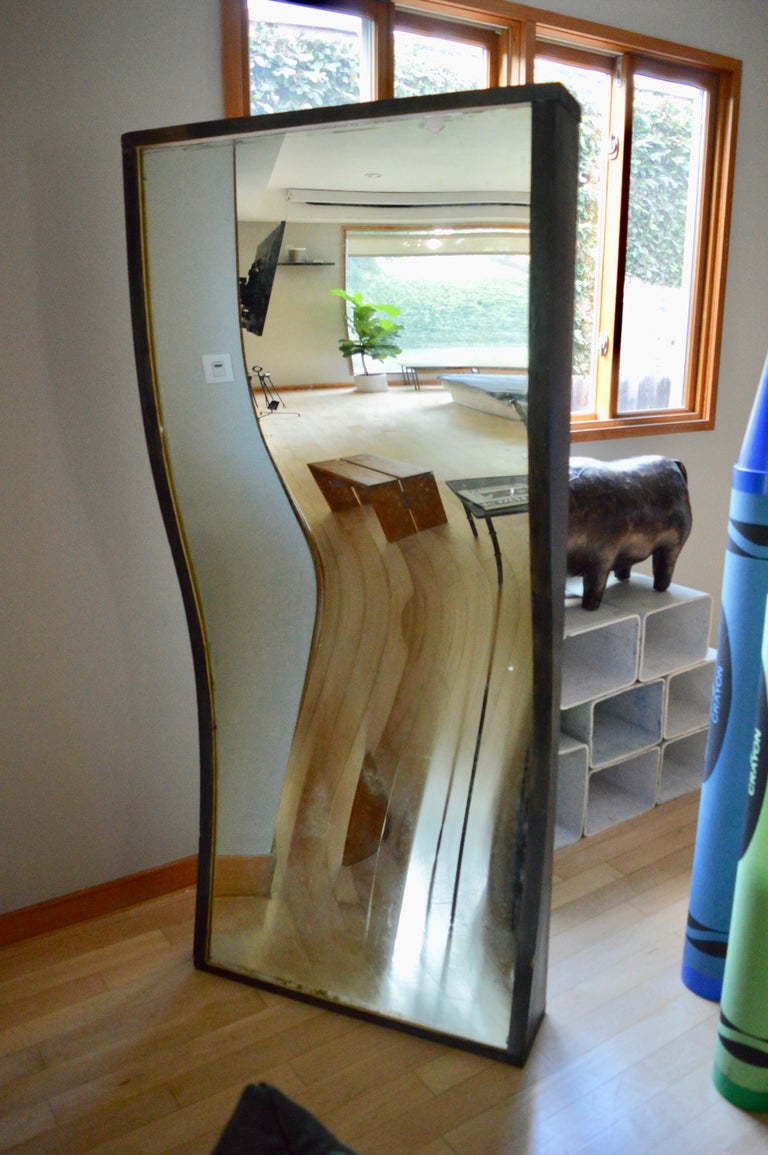 Large Carnival Fun-House Mirror with Real Glass at 1stDibs