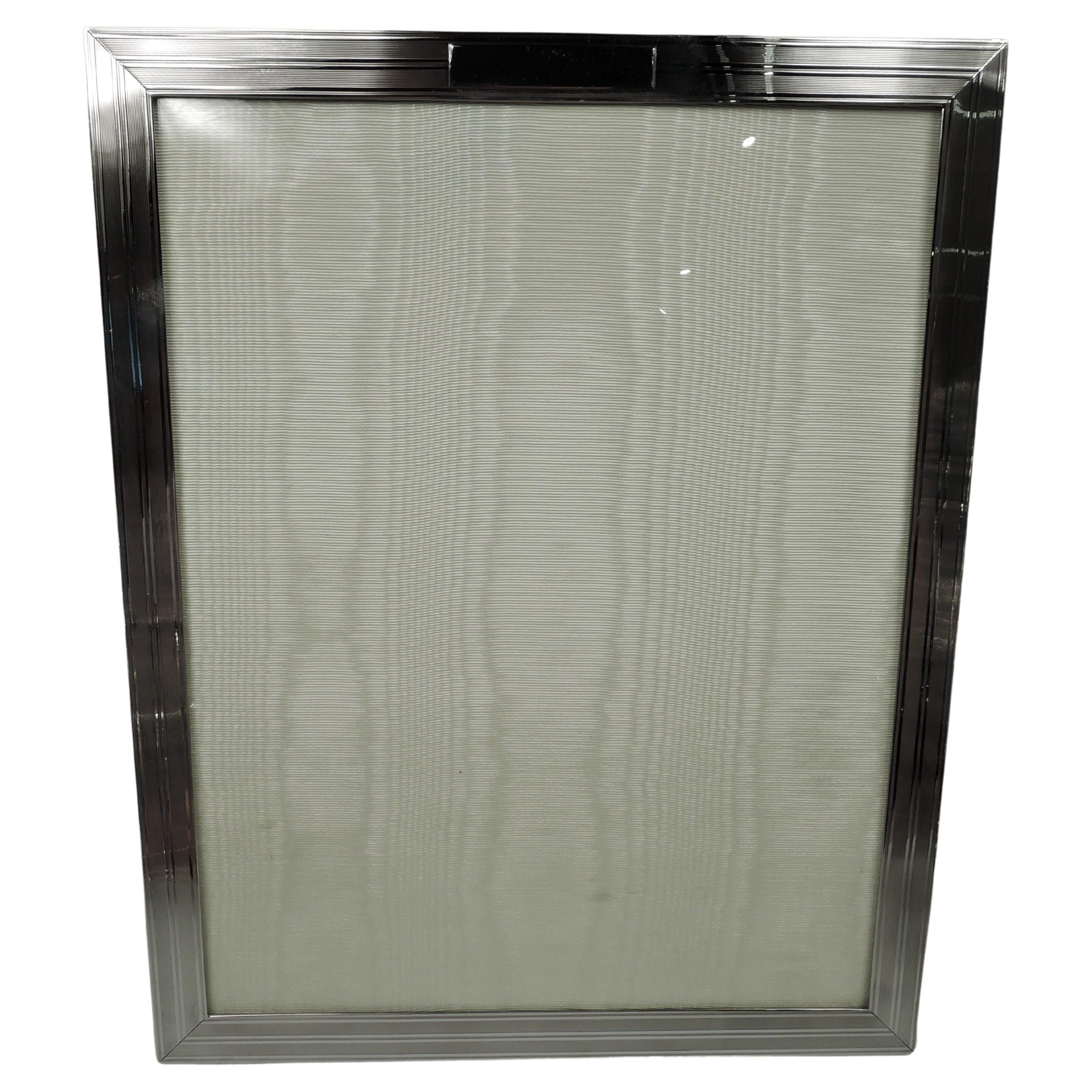 Cartier Modern Handmade Sterling Silver Picture Frame For Sale at 1stDibs