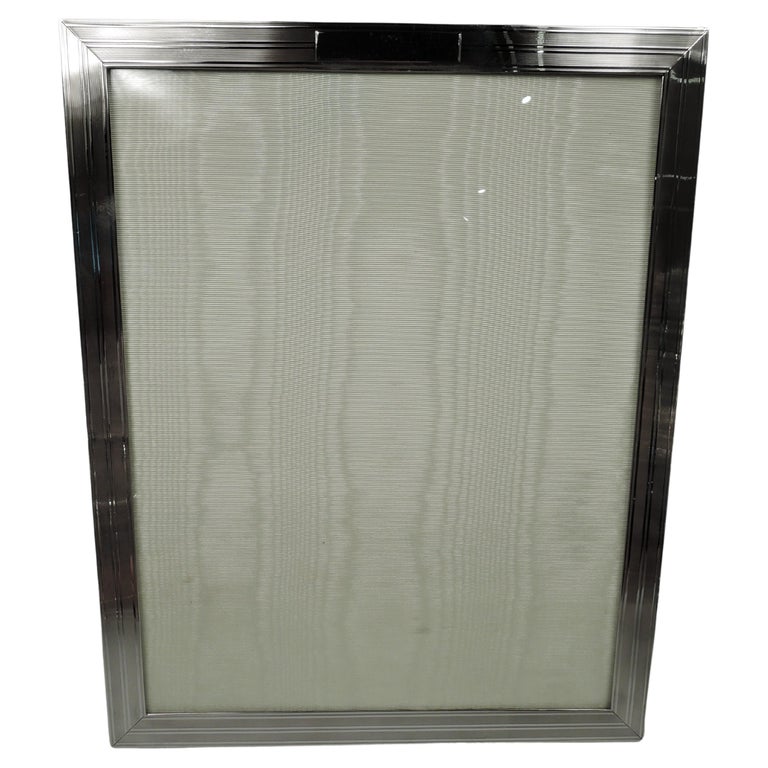 Large Cartier American Modern Sterling Silver Picture Frame For Sale at ...