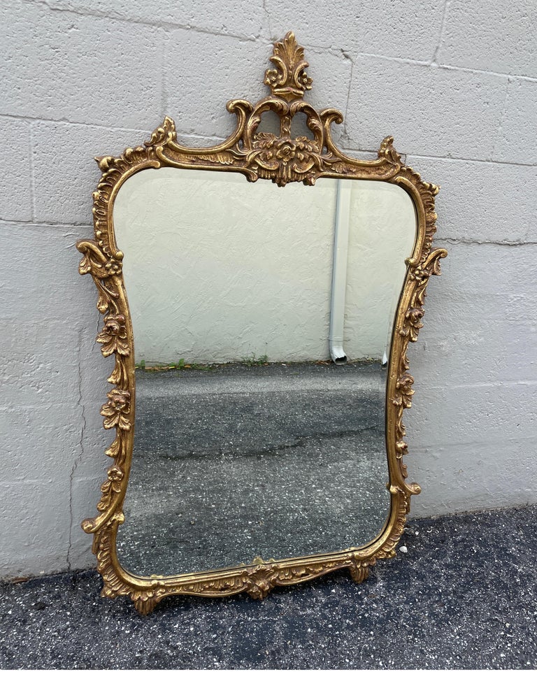 Large Carved and Gilded Mirror at 1stDibs | large gilded mirror, large ...