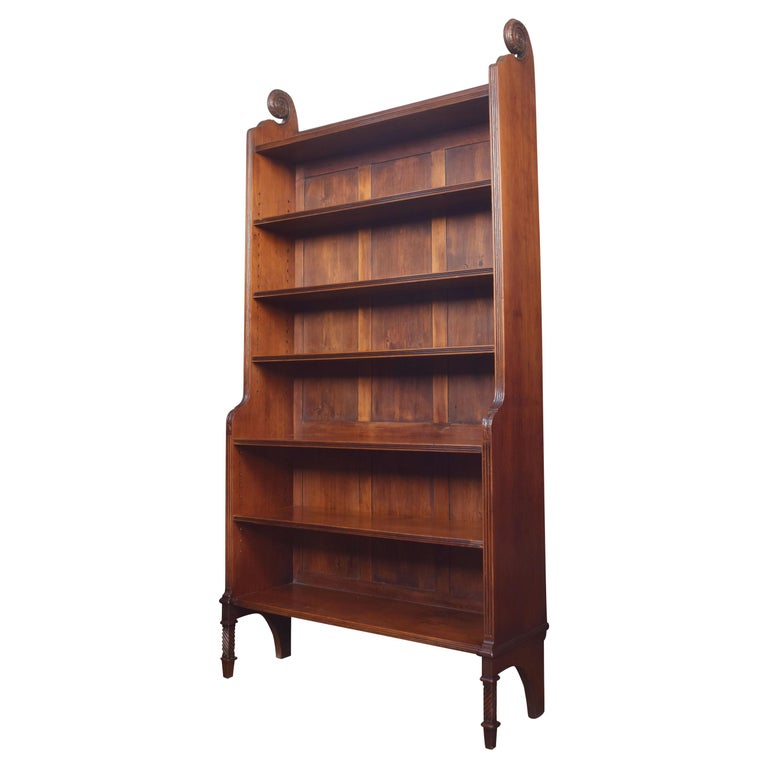 Large Carved Open Bookcase For Sale at 1stDibs