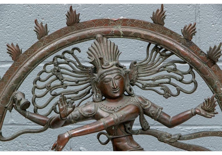 Large Cast Bronze of Shiva as Lord Nataraja For Sale at 1stDibs