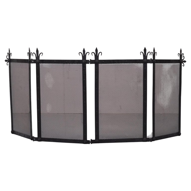Large Cast Iron Fire Screen 1920/30 at 1stDibs