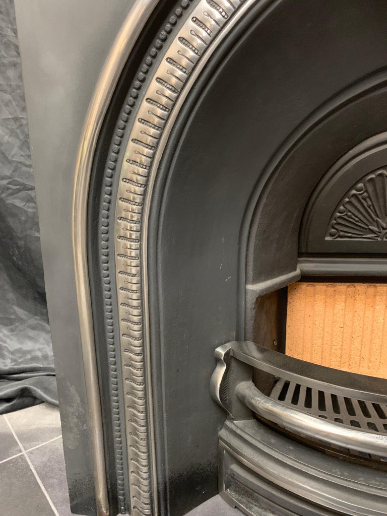 Large Cast Iron Fireplace Insert in the Victorian Style at 1stDibs ...