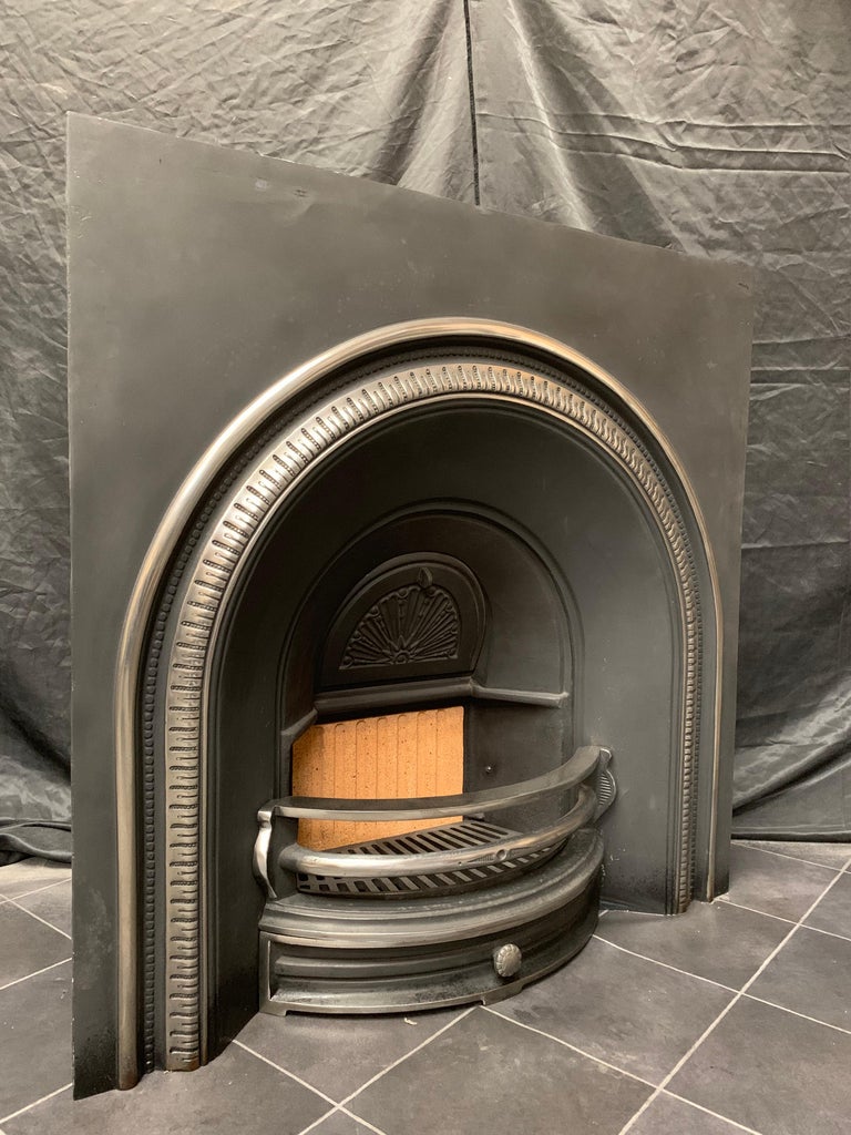 Large Cast Iron Fireplace Insert in the Victorian Style at 1stDibs ...