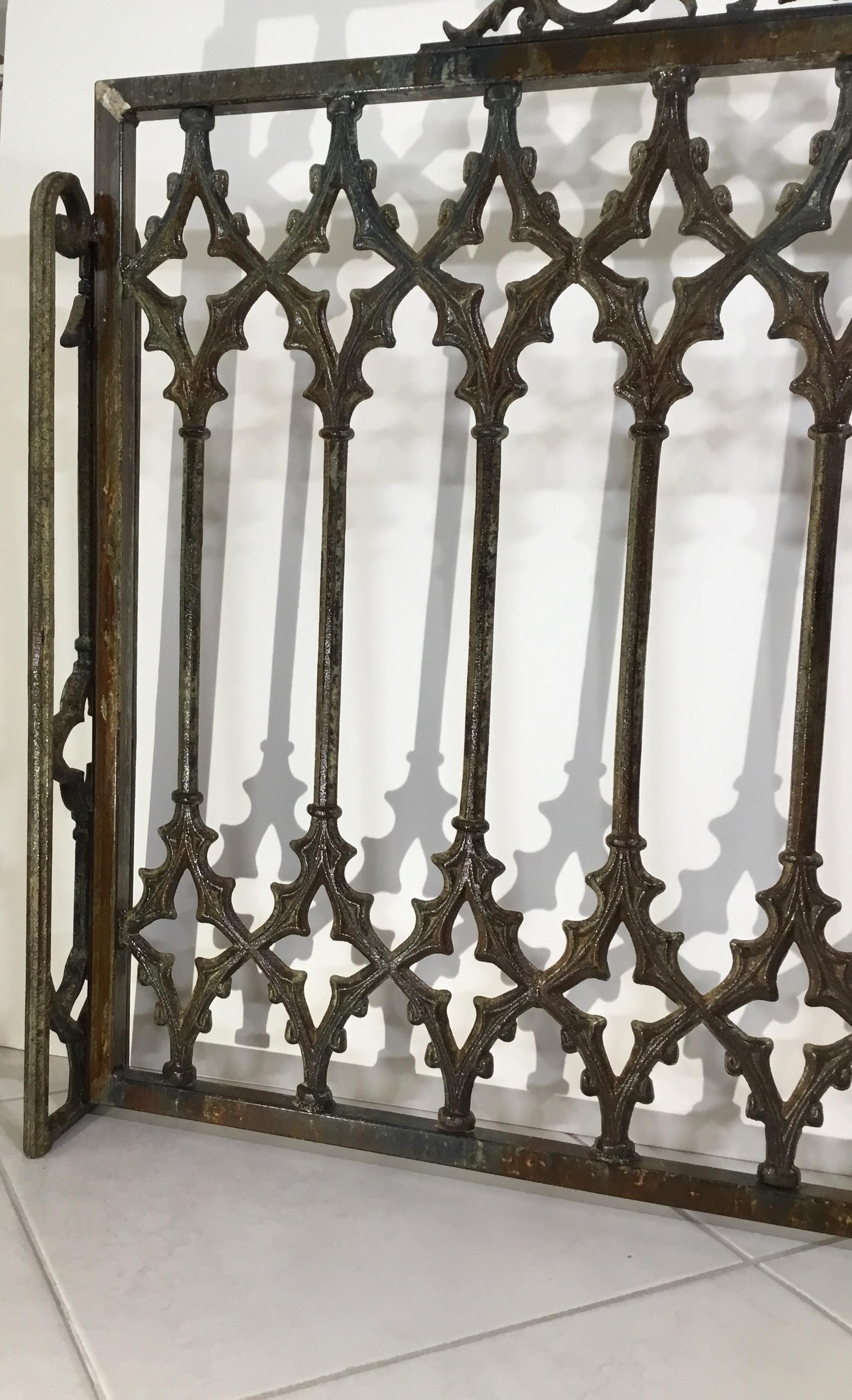 Large Cast Iron Fireplaces Screen at 1stDibs | cast iron fireplace ...