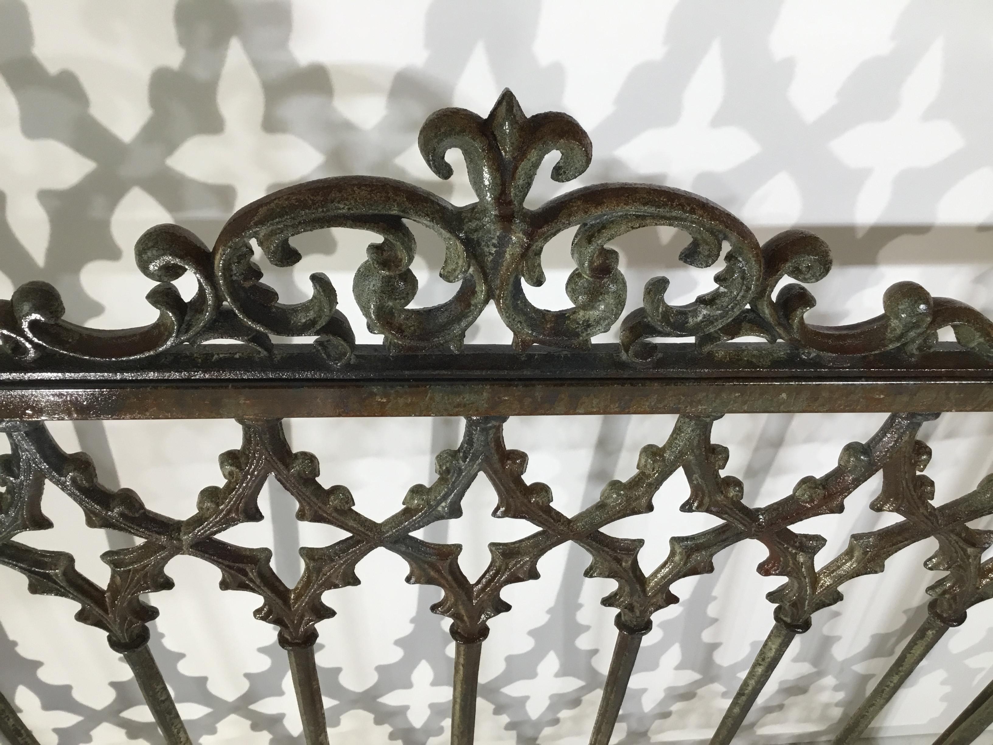 Large Cast Iron Fireplaces Screen at 1stDibs | cast iron fireplace ...