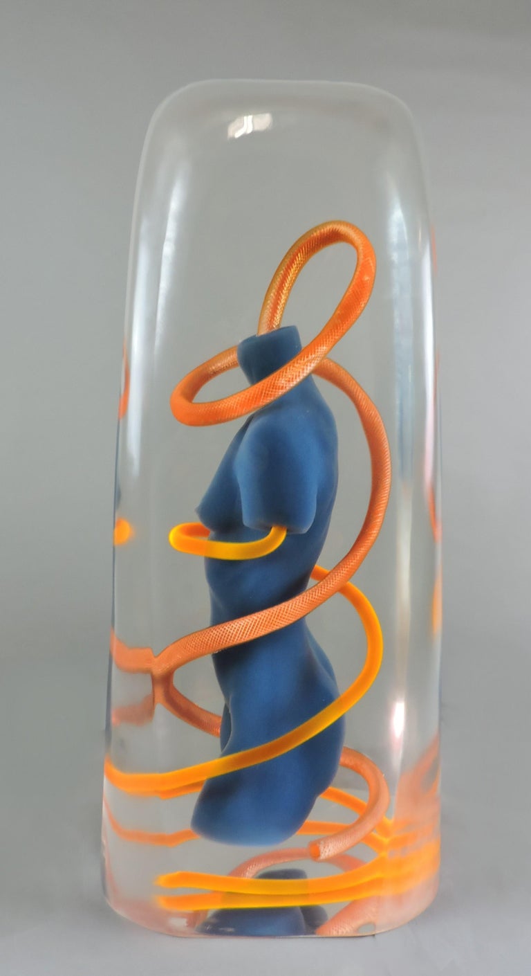 Large Cast Lucite Acrylic Sculpture "TTGTY" by Karen Brown For Sale at ...