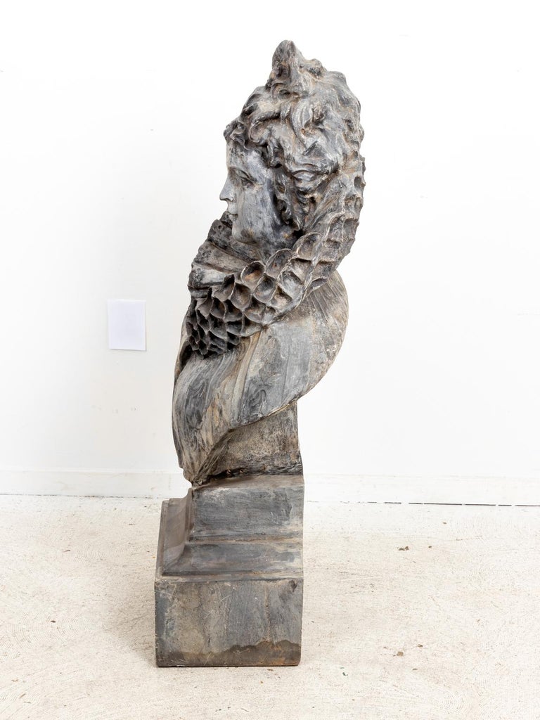 Large Cast Resin Bust of Woman For Sale at 1stDibs