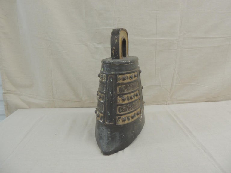 Large Cast Resin Old World Style Outdoor Garden Bell Sculpture For Sale ...