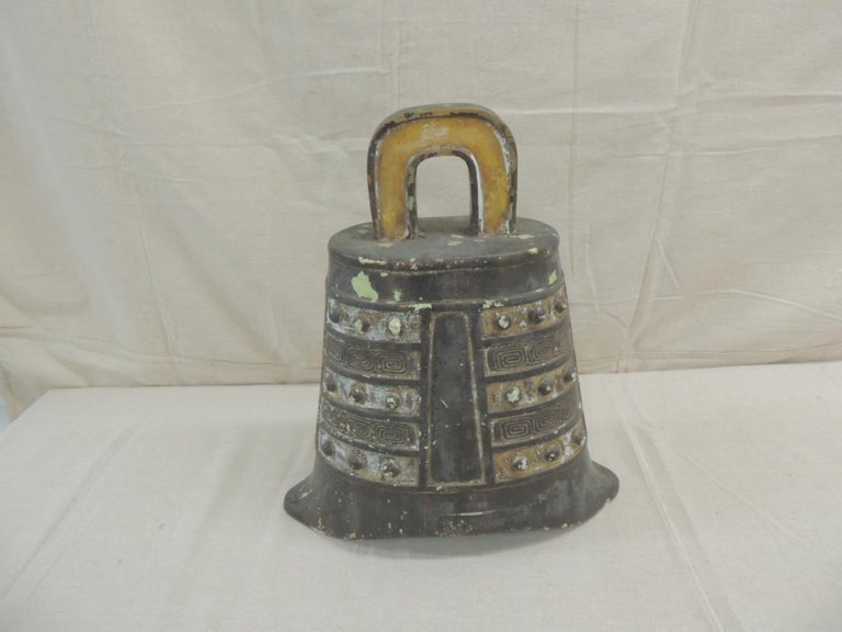Large Cast Resin Old World Style Outdoor Garden Bell Sculpture For Sale ...