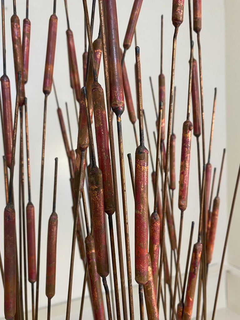 Large Cattails Sculpture Attributed to Curtis Jere For Sale at 1stDibs