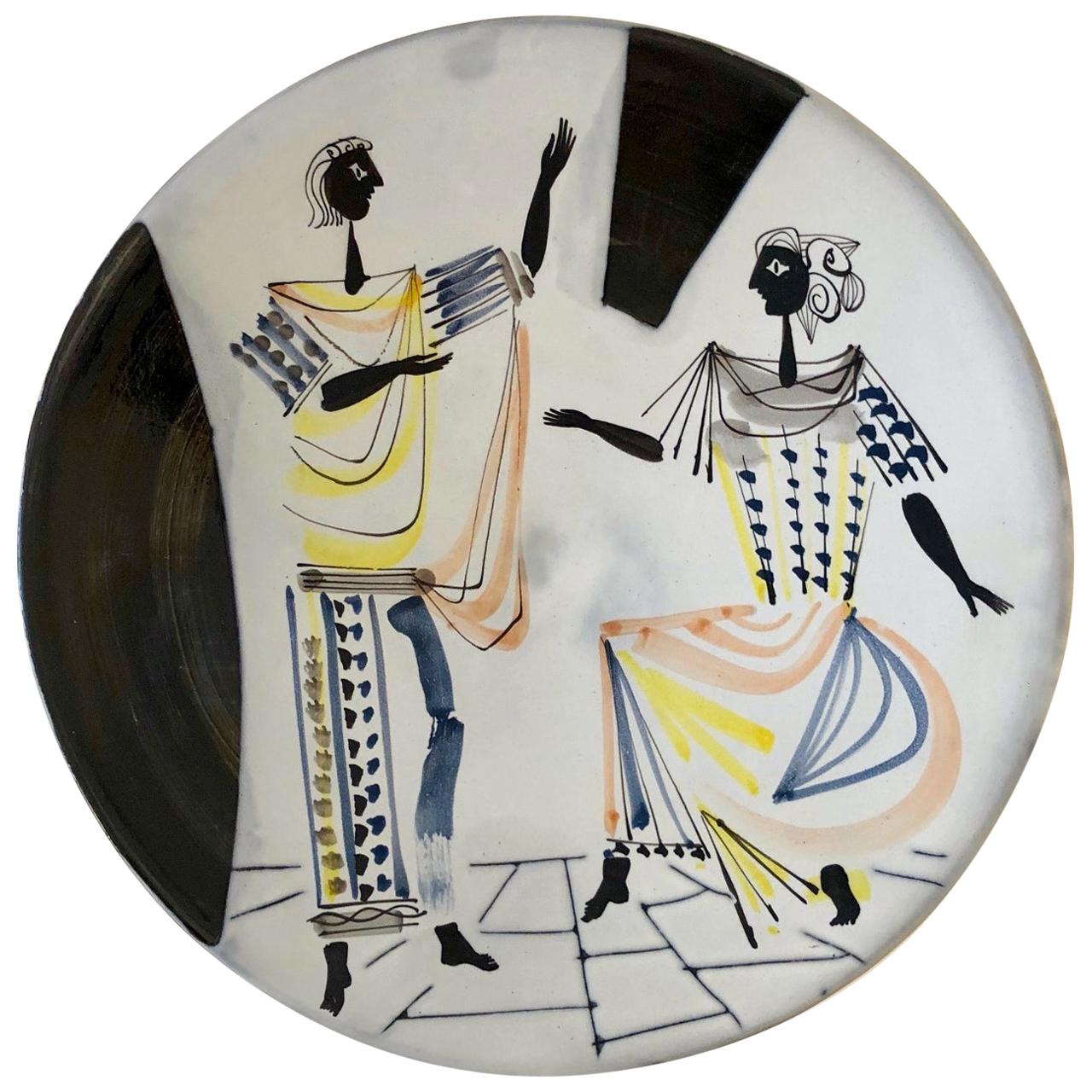 Roger Capron Ceramic Wall Panel Vallauris circa 1950 at 1stDibs